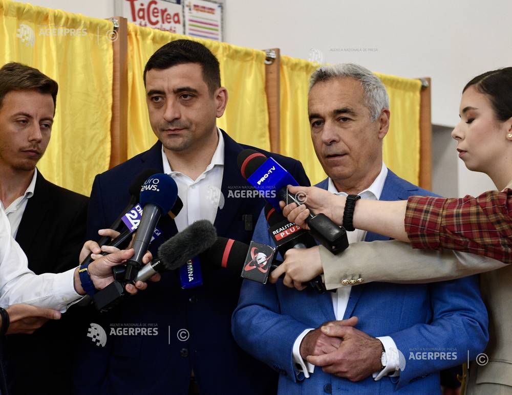George Simion, alături de Georgescu la vot: Suntem aici cu o singură ...