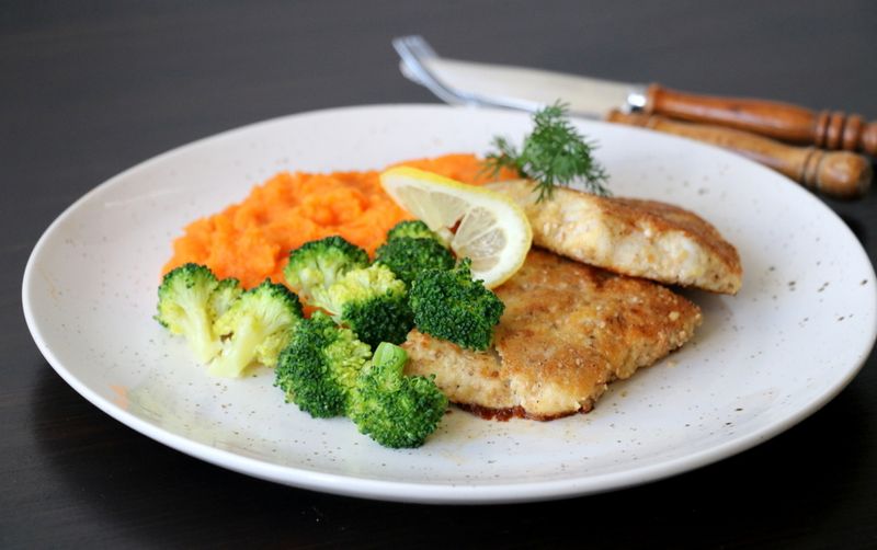 LINDASTUHAUG – Panert torsk med søtpotetmos