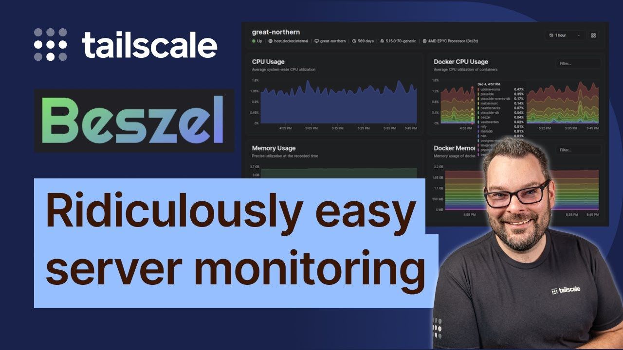 Video: Lightweight server monitoring on your tailnet with Beszel