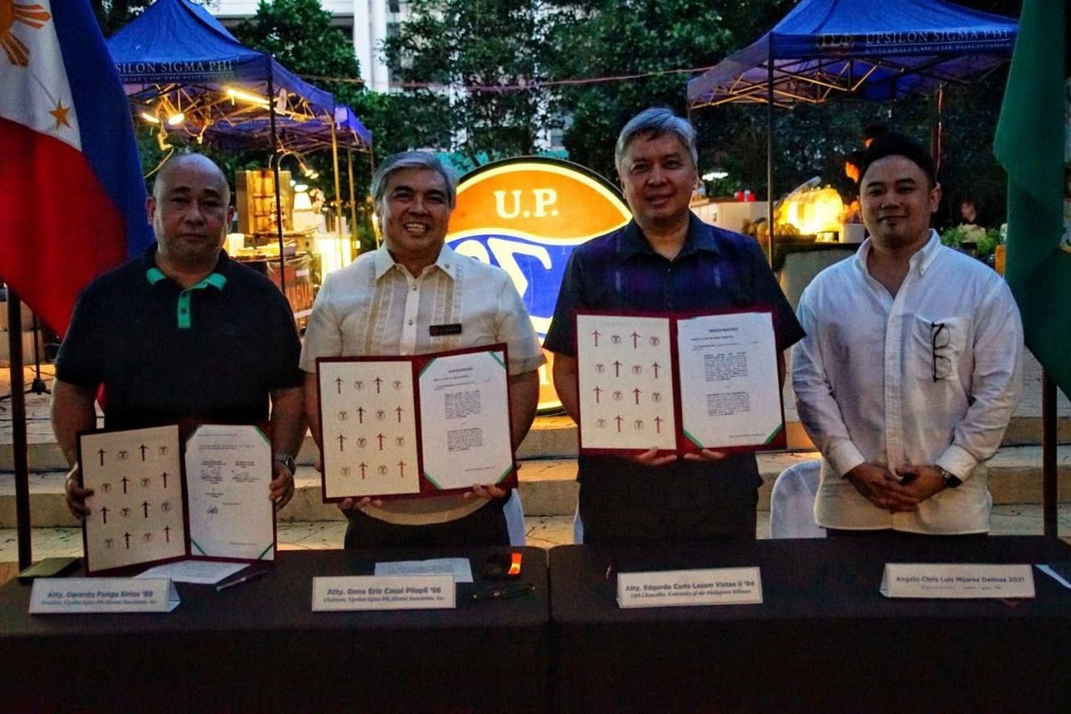 Upsilon Sigma Phi Turns Over the UP Promenade to the University