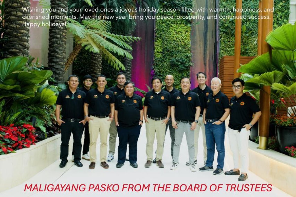 Christmas Greetings from Chairman Roel Castro, President Yari Miralao ...