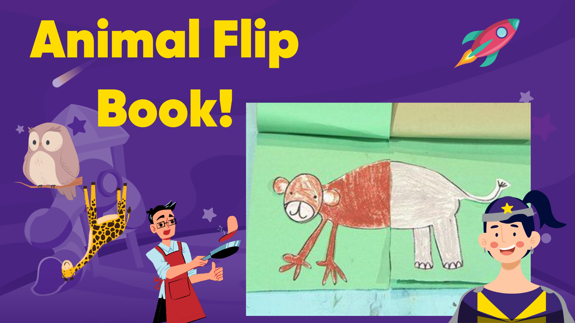 Craft Time - Animal Jumble Flipbook!
