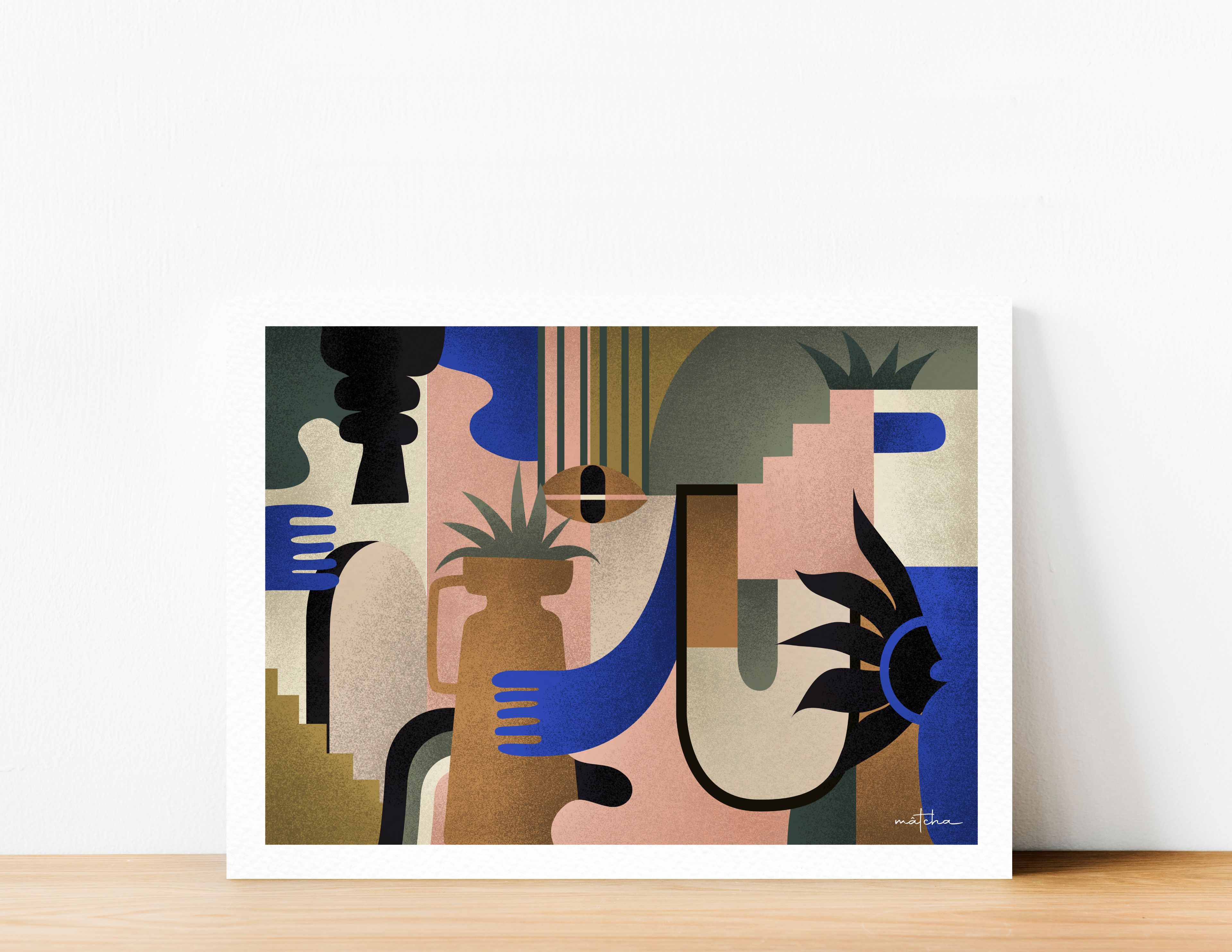 Affiche Cyclades — Mâtcha Designs