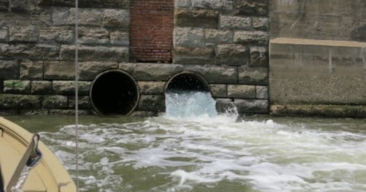 4/12/14 patrol: Harlem River discharge is not a pollution source