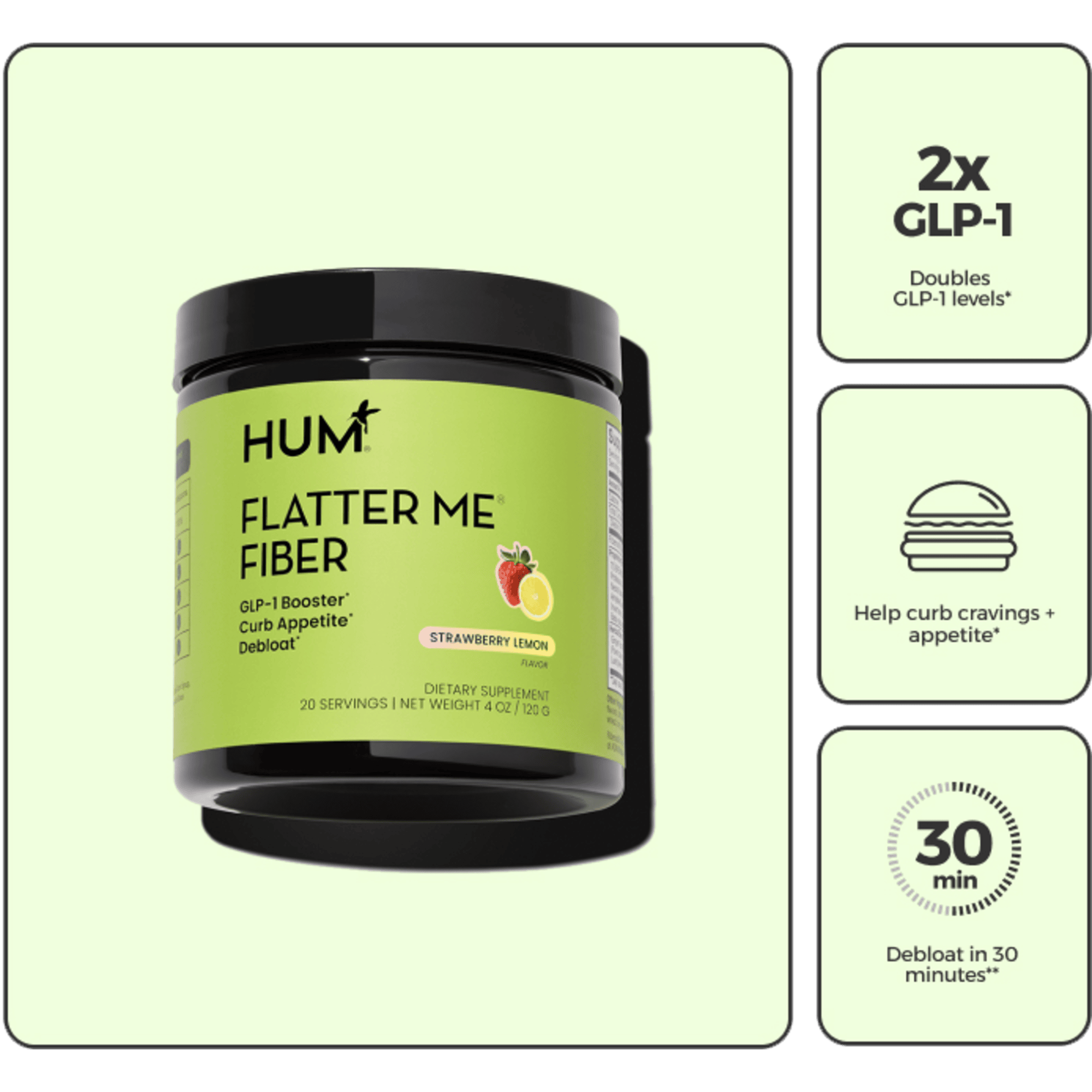 Flatter Me Fiber GLP-1 Booster - HUM Nutrition