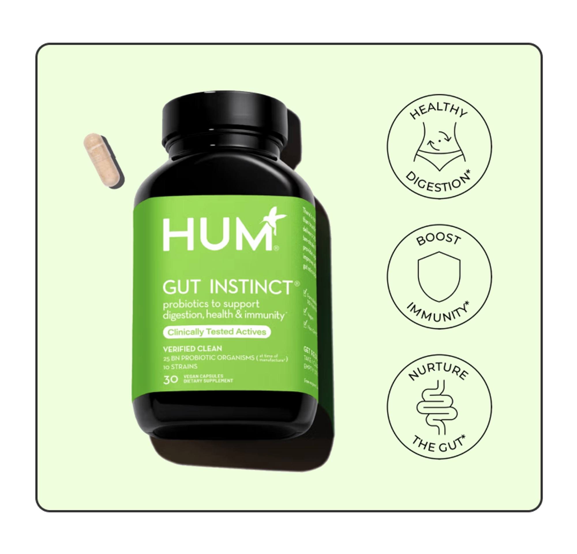 Gut Instinct | Best Probiotics to Boost Gut Health - HUM Nutrition