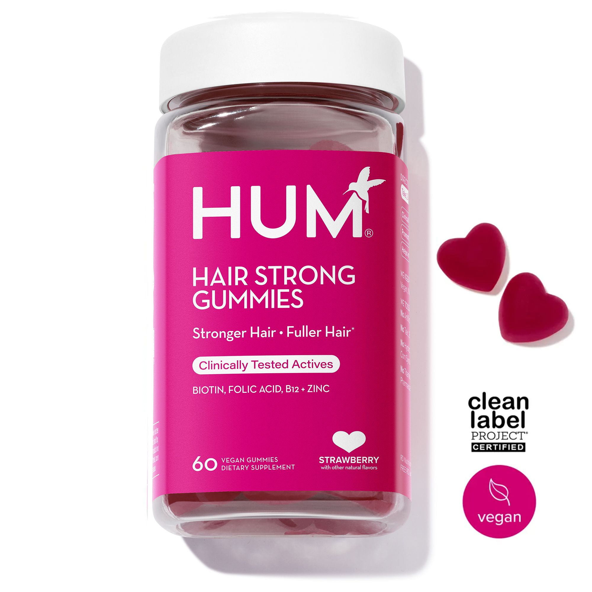 Hair Strong | Best Hair Growth Gummy Vitamin for Women - HUM Nutrition