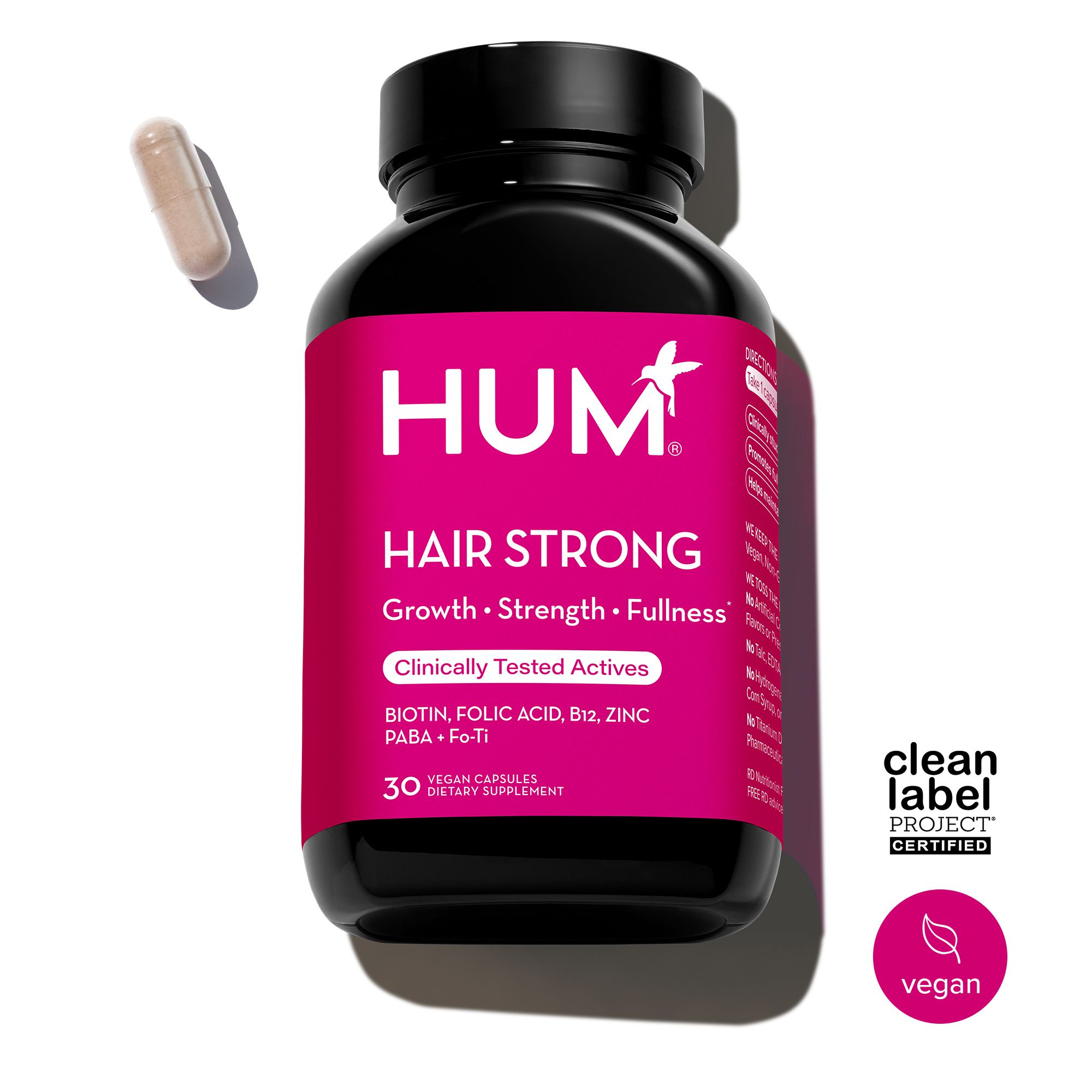 Hair Strong | Best Hair Growth Vitamin for Women - HUM Nutrition