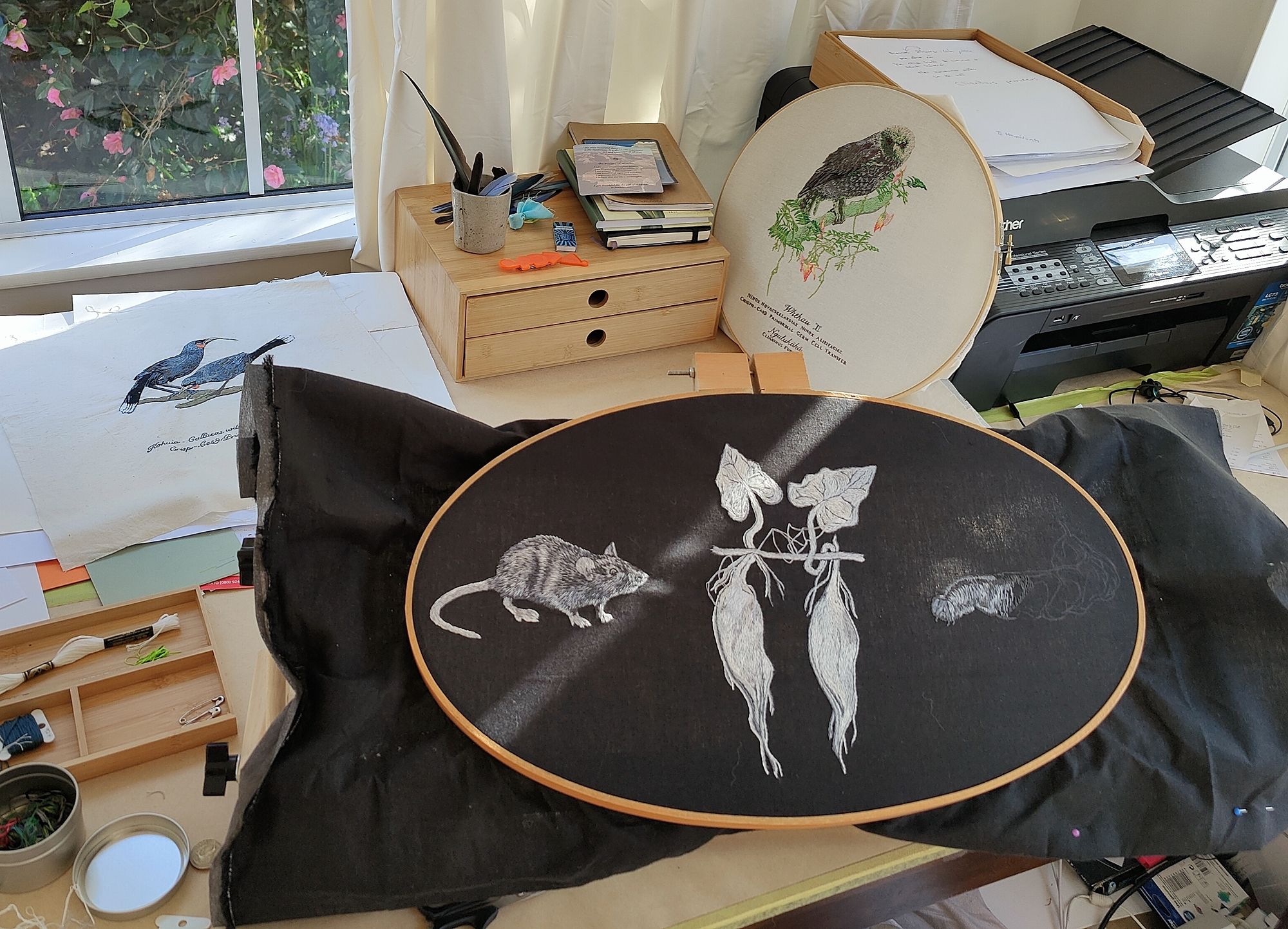 Speculative Stitching: Aotearoa Artists and Embroidery - Pantograph Punch