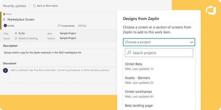 Why Azure DevOps + Zeplin · Zeplin