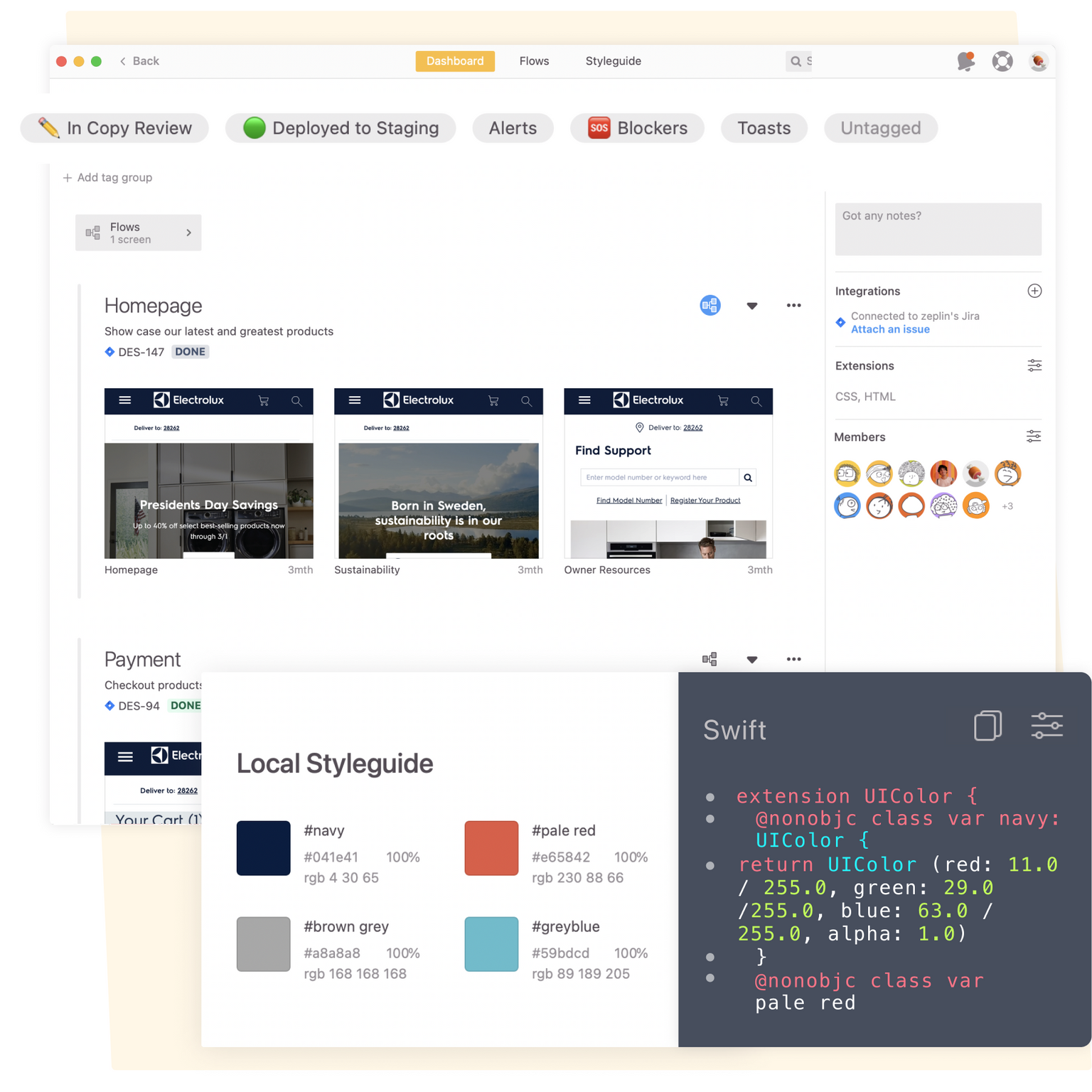 Design Ops · Zeplin