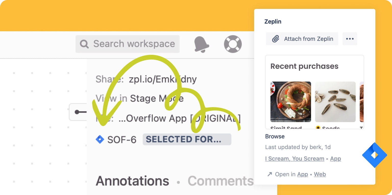 Why Jira + Zeplin · Zeplin