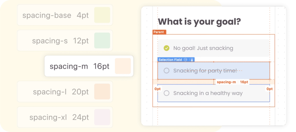 Display design system elements that are used · Zeplin