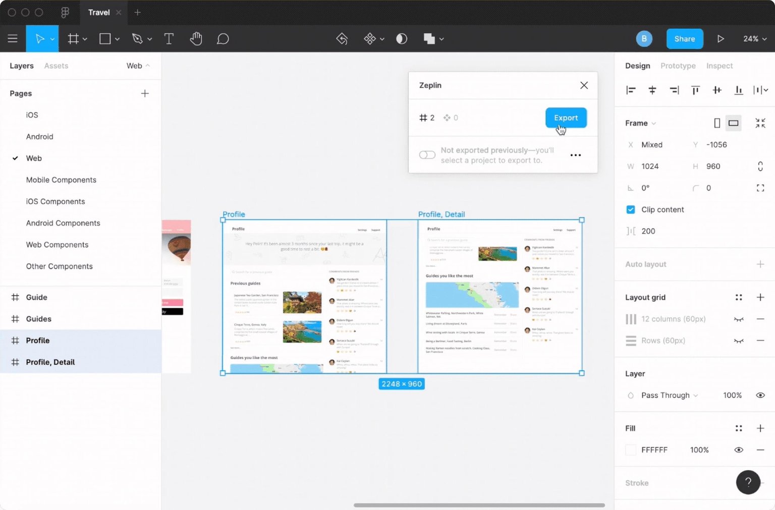 Zeplin · Deliver on the promise of design