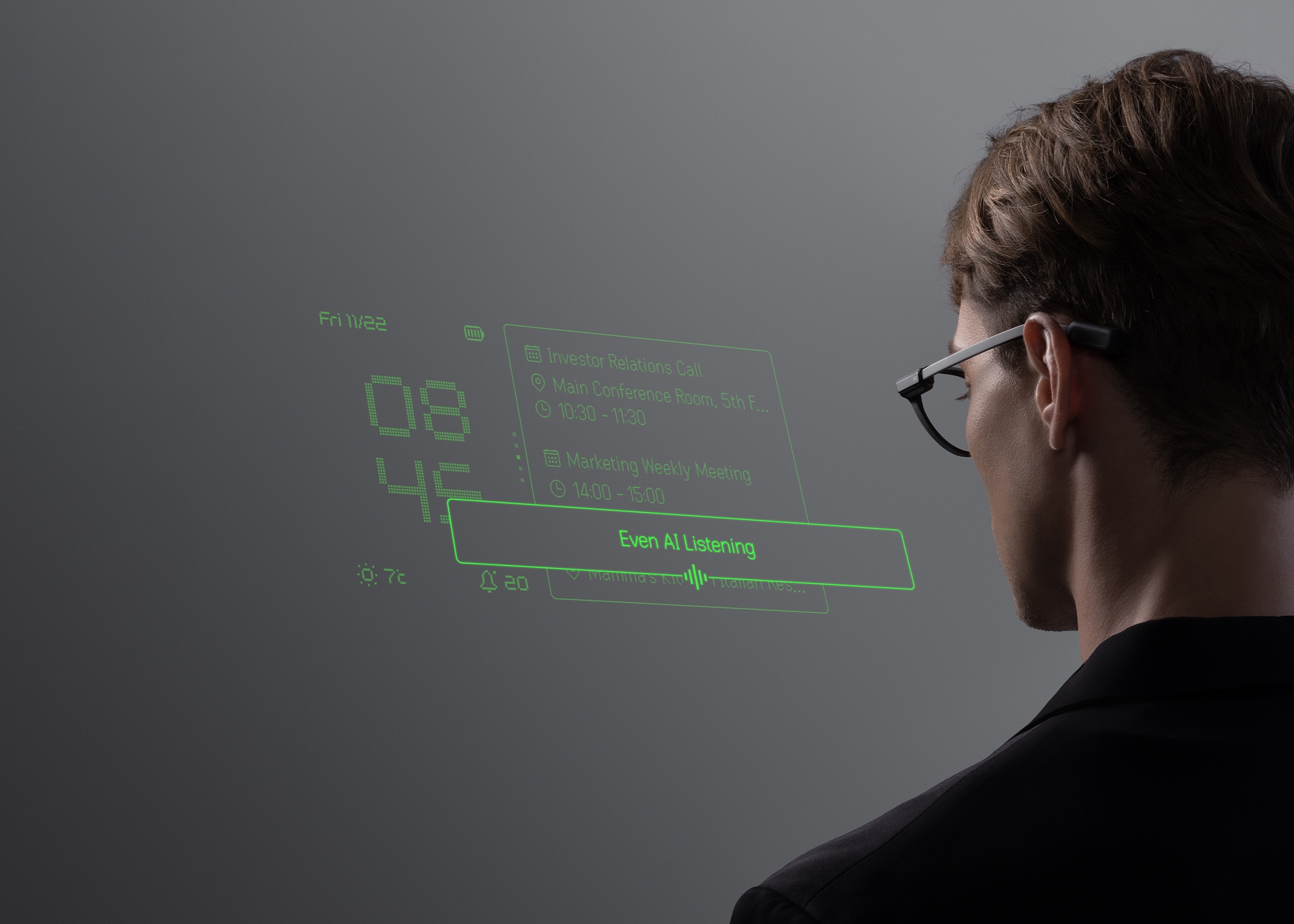 Smart Glasses with Display & Ambient AI Prompts | Even G2