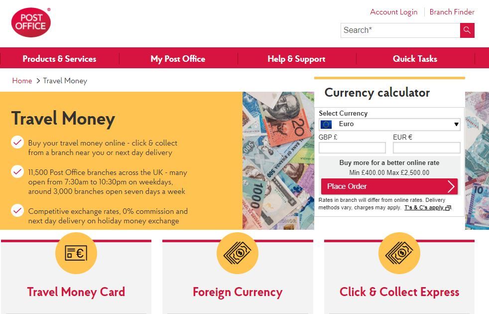 U.K. Post Office Travel Money Review Is it the best available deal How does it work