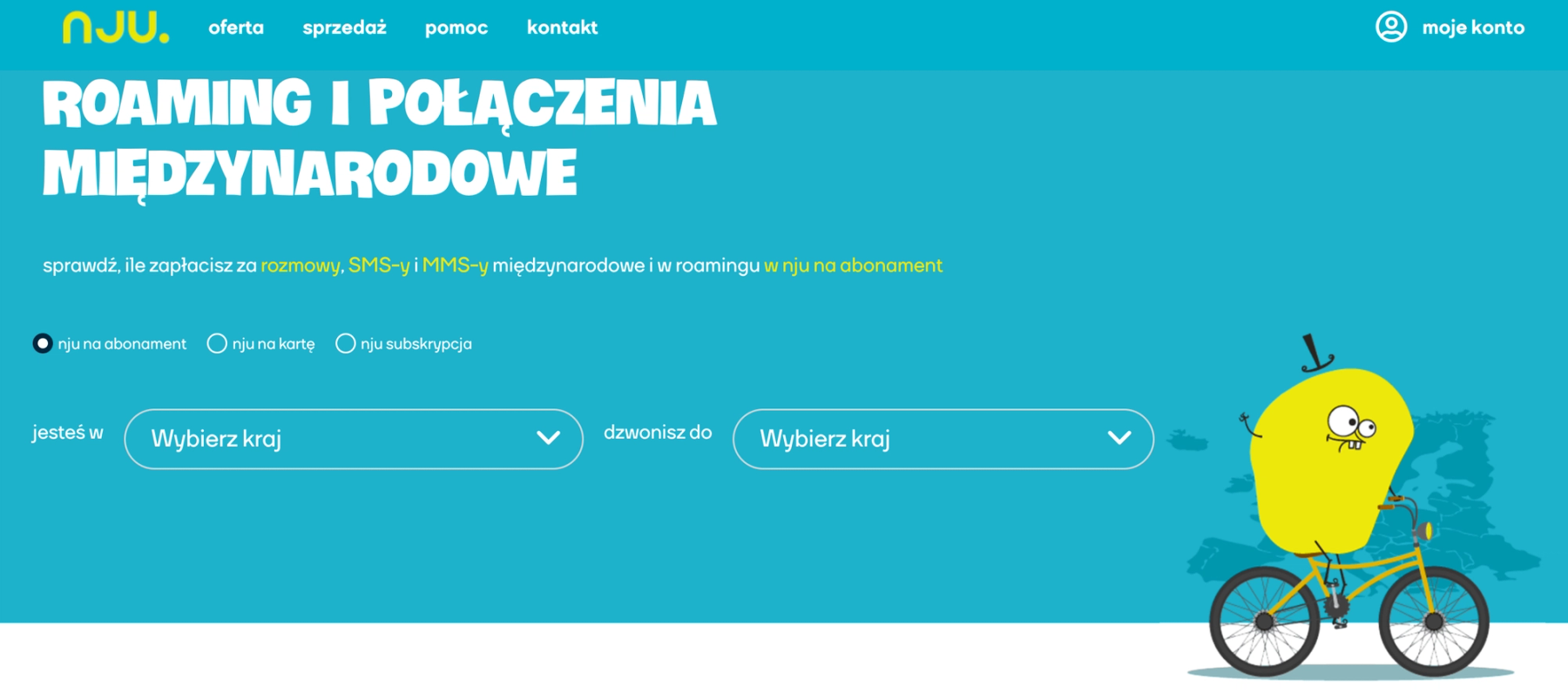 W jaki sposób korzystać z roamingu w Nju Mobile oraz ile to kosztuje?