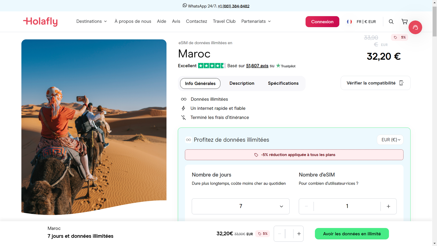 Meilleure eSIM pour le Maroc : on a comparé 107 forfaits