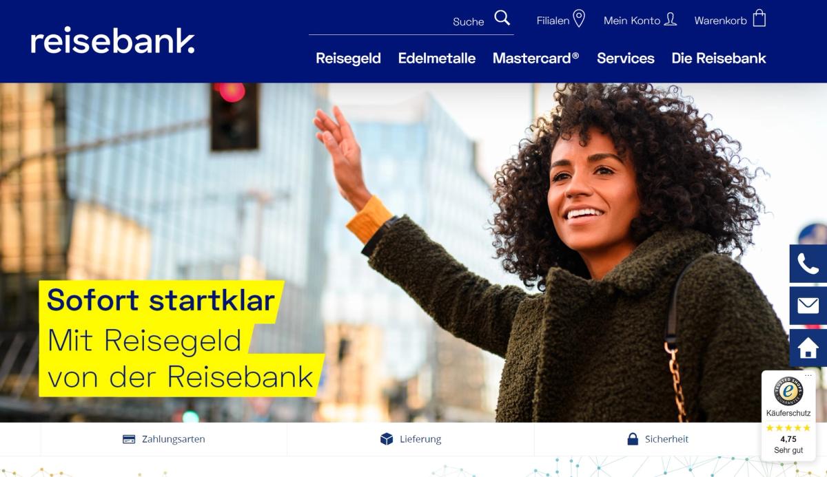 Geld wechseln bei der Reisebank: Lohnt sich das?