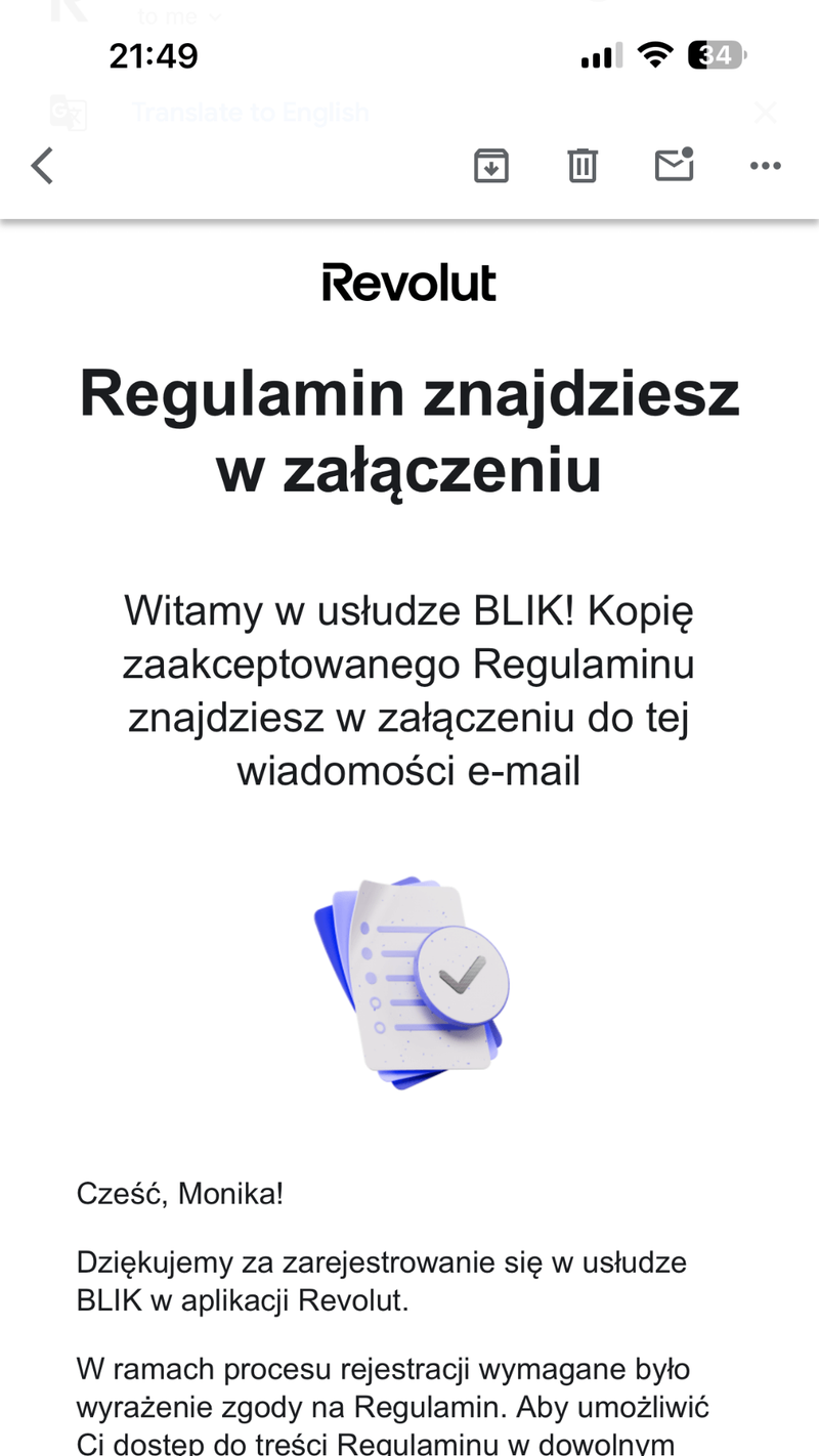 Jak korzystać z BLIKA w Revolut?