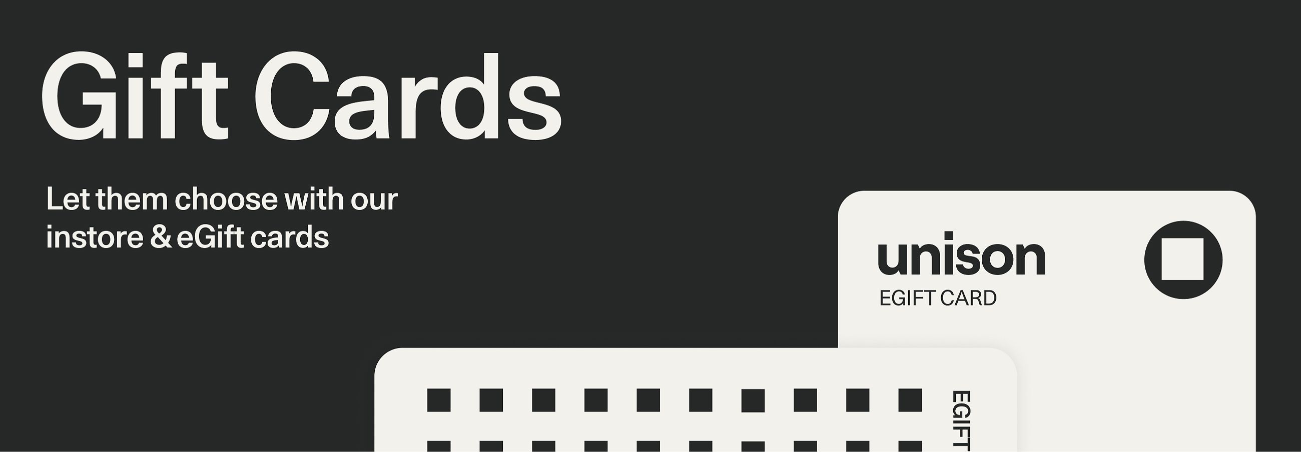 e-Gift Cards | Unison Label