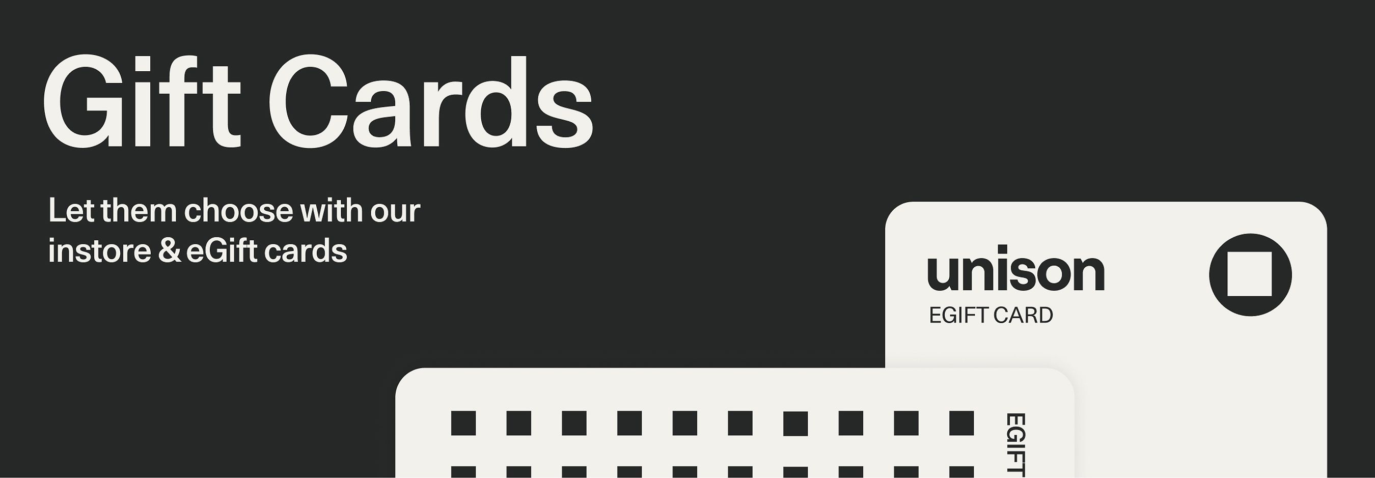e-Gift Cards | Unison Label