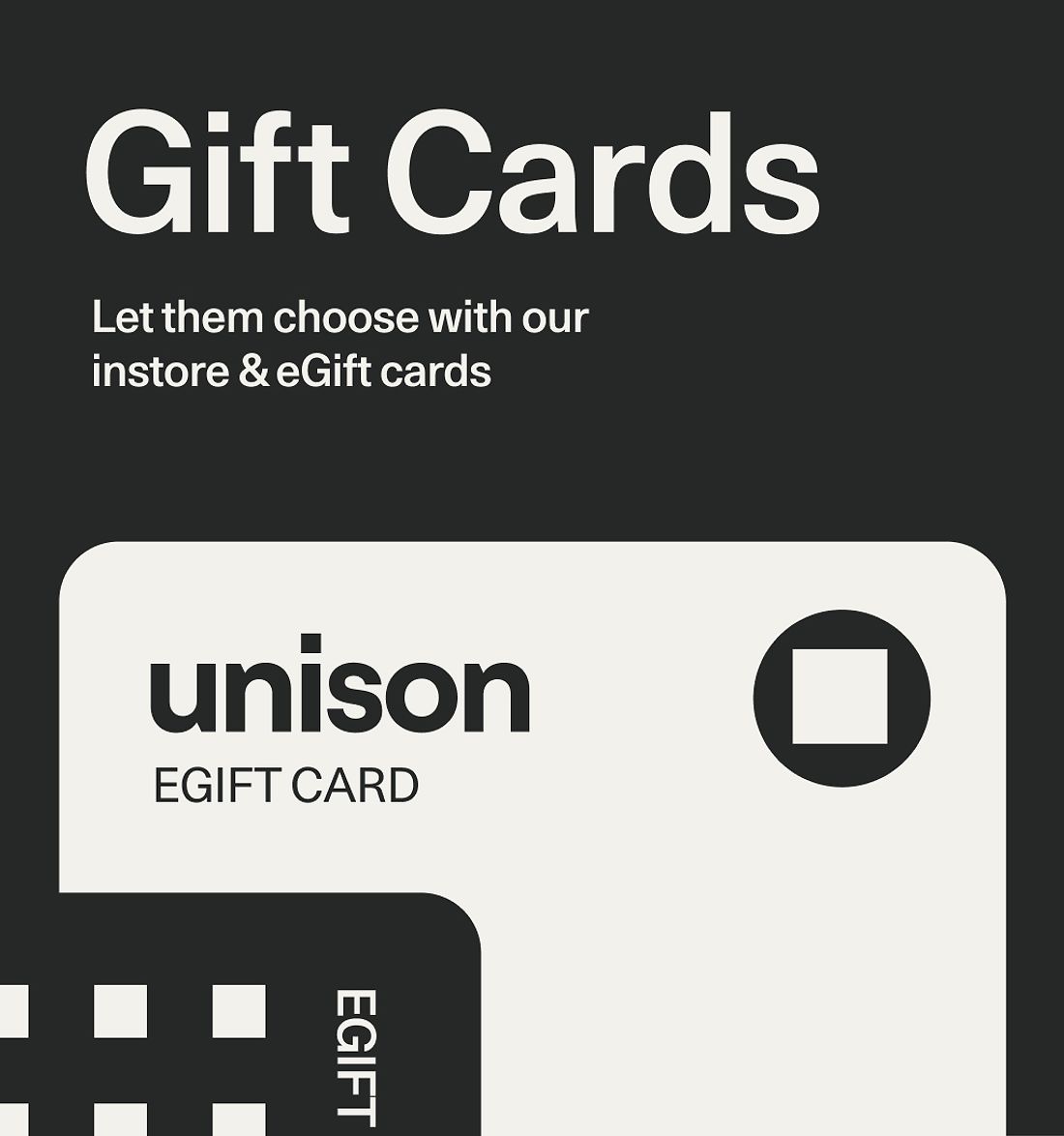 e-Gift Cards | Unison Label