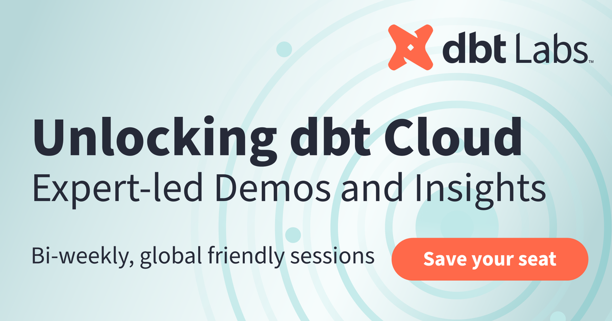 Join A Live Dbt Cloud Product Demo Dbt Labs
