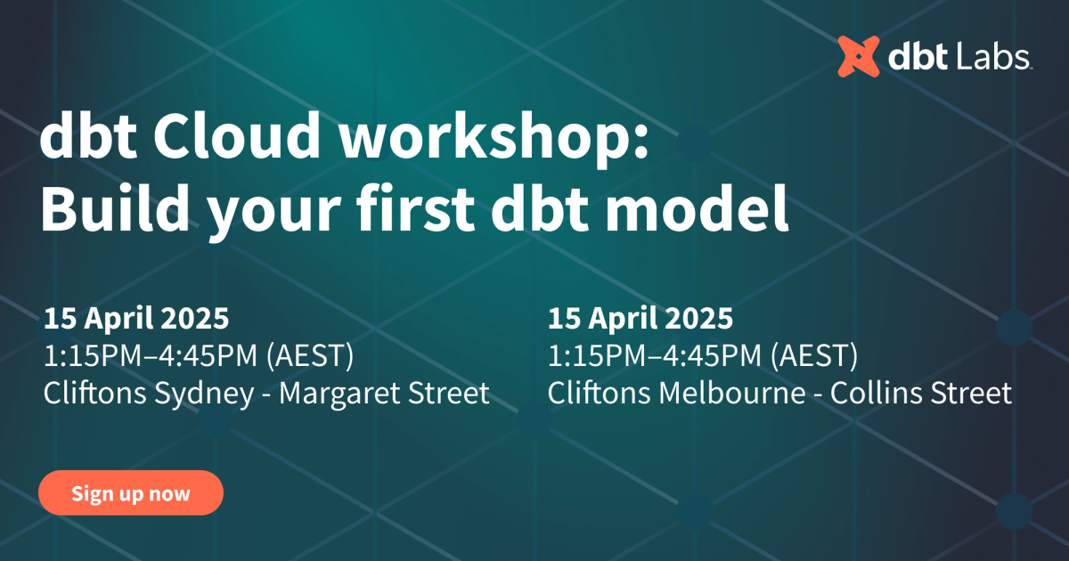 dbt Cloud workshop: Build your first dbt model | dbt Labs
