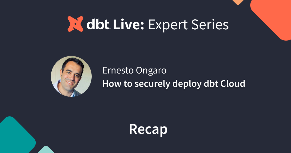 How to securely deploy dbt Cloud | dbt Labs