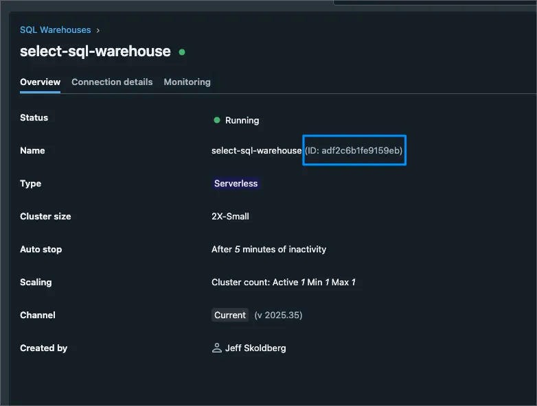 Connect your Databricks Workspace | SELECT Documentation