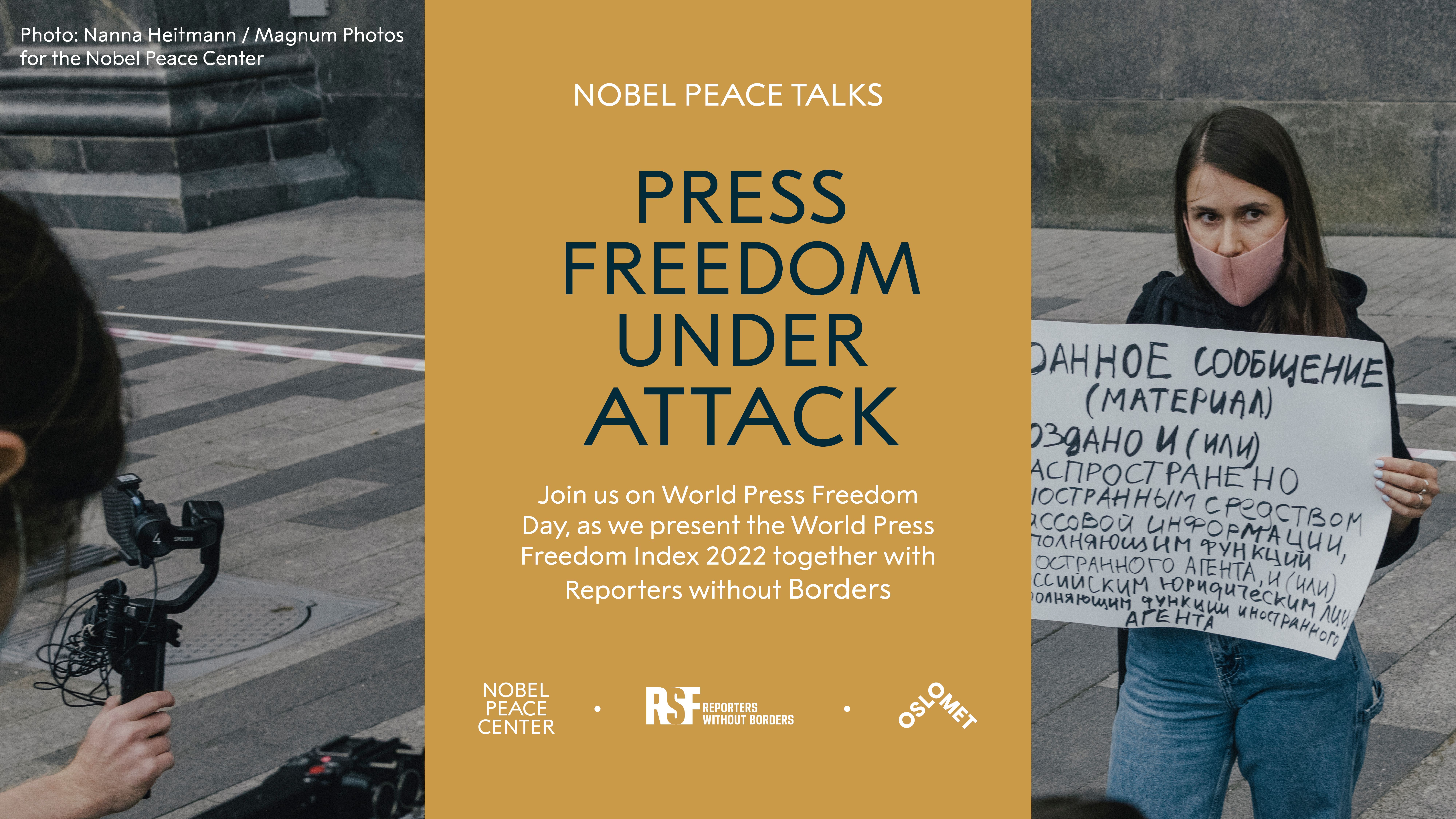 Press freedom under attack | Nobel Peace Center