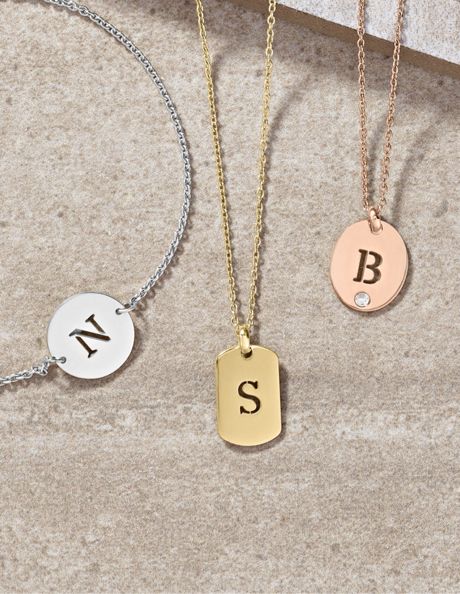 STENCIL INITIAL PENDANT | American Swiss | Fine Jeweller Since 1896