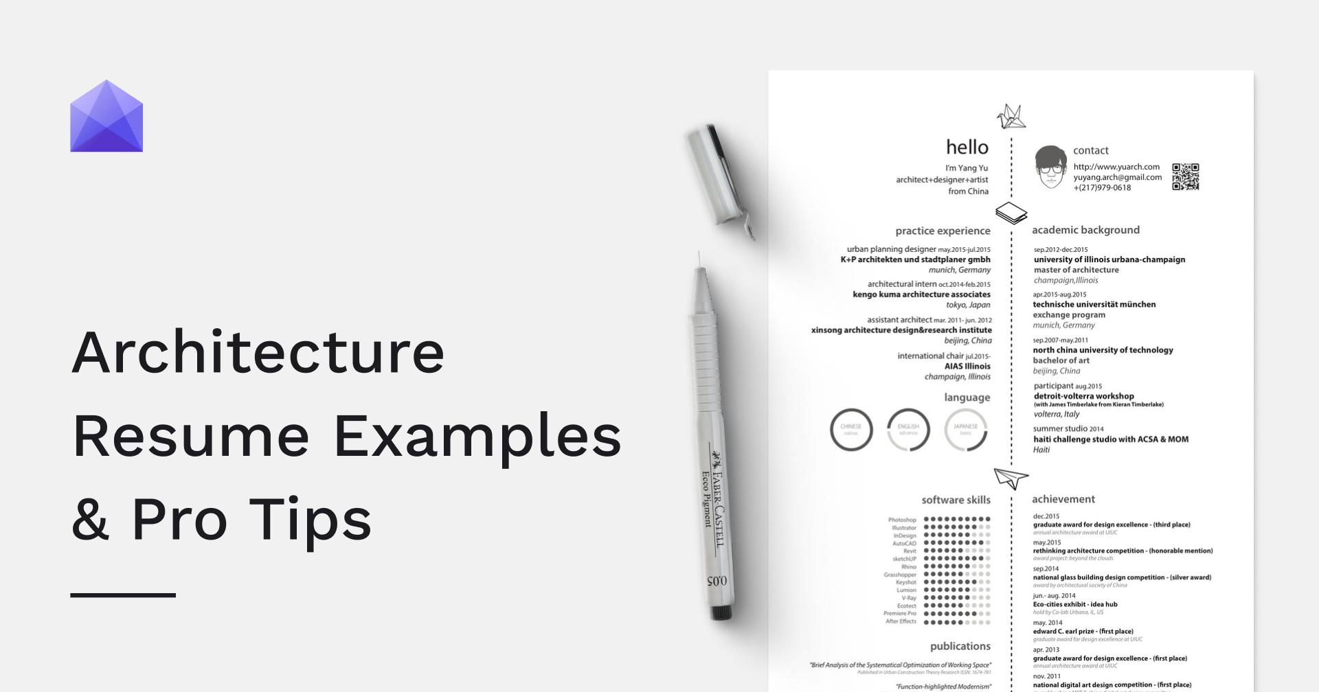 Architecture resume tips and examples - Archifolio Blog