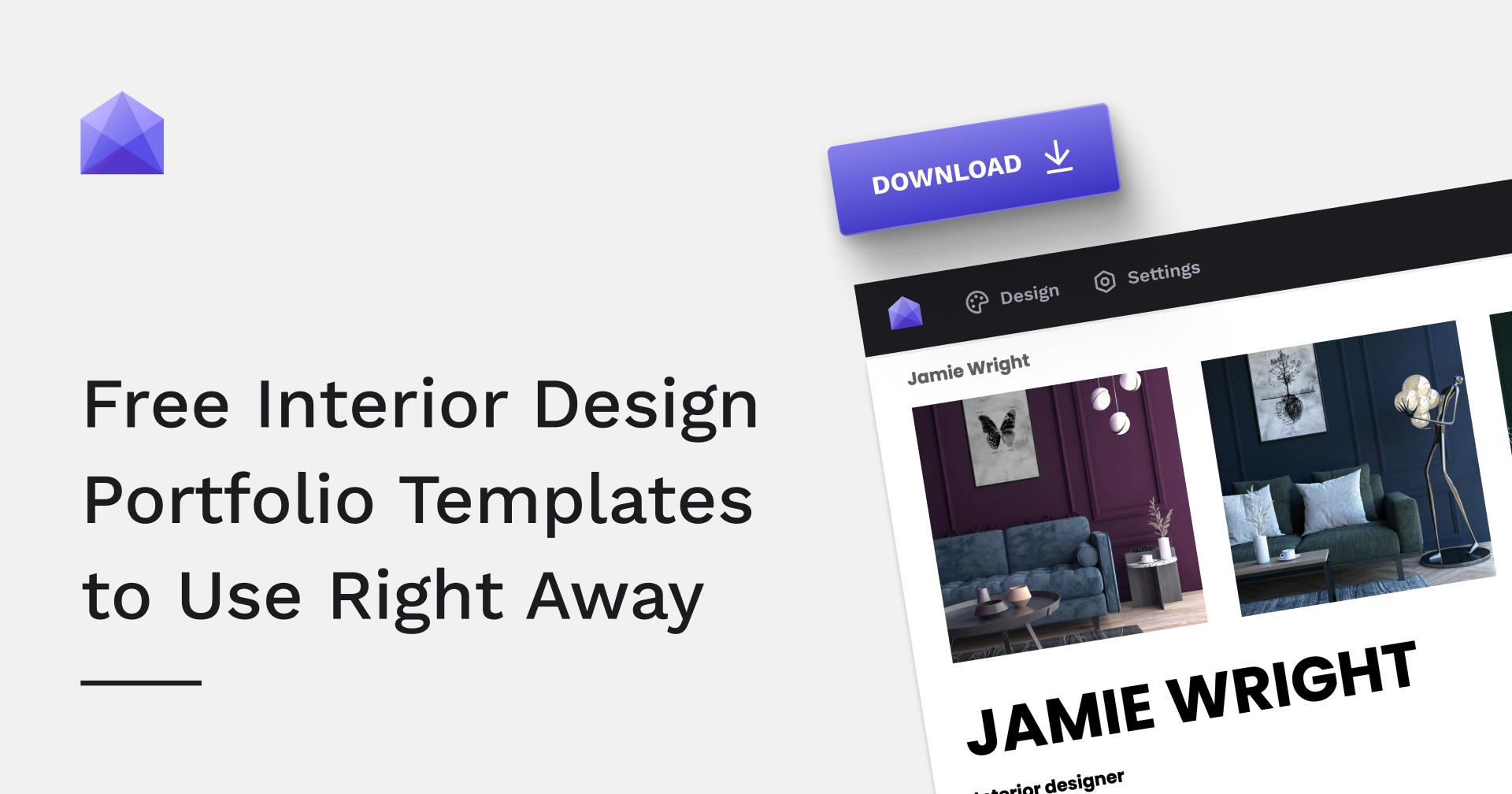 Free Interior Design Portfolio Template Examples | Blog | Archifolio