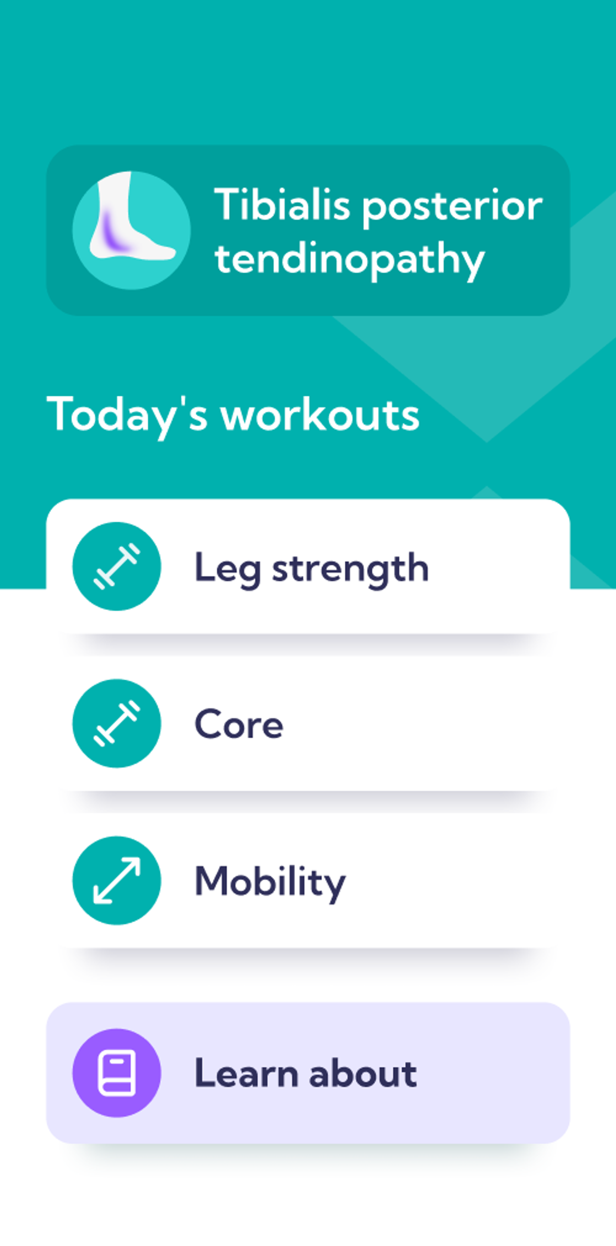 Tibialis posterior tendinopathy treatment plan