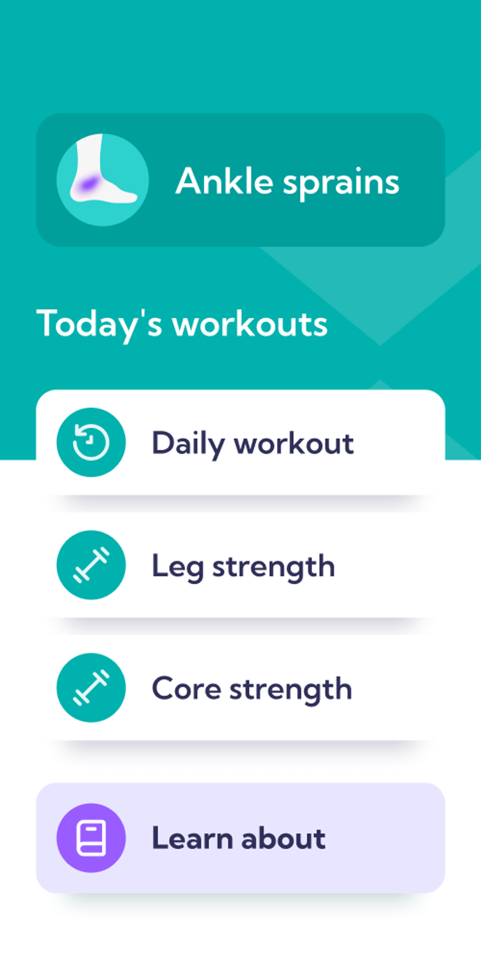Ankle sprain rehab plan