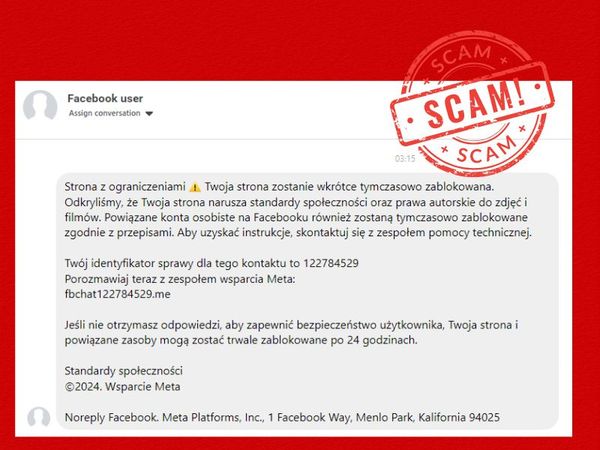 wiadomosci.co.uk | Plaga scamu na Facebooku. Olej, wyrzuć do kosza i zablokuj!