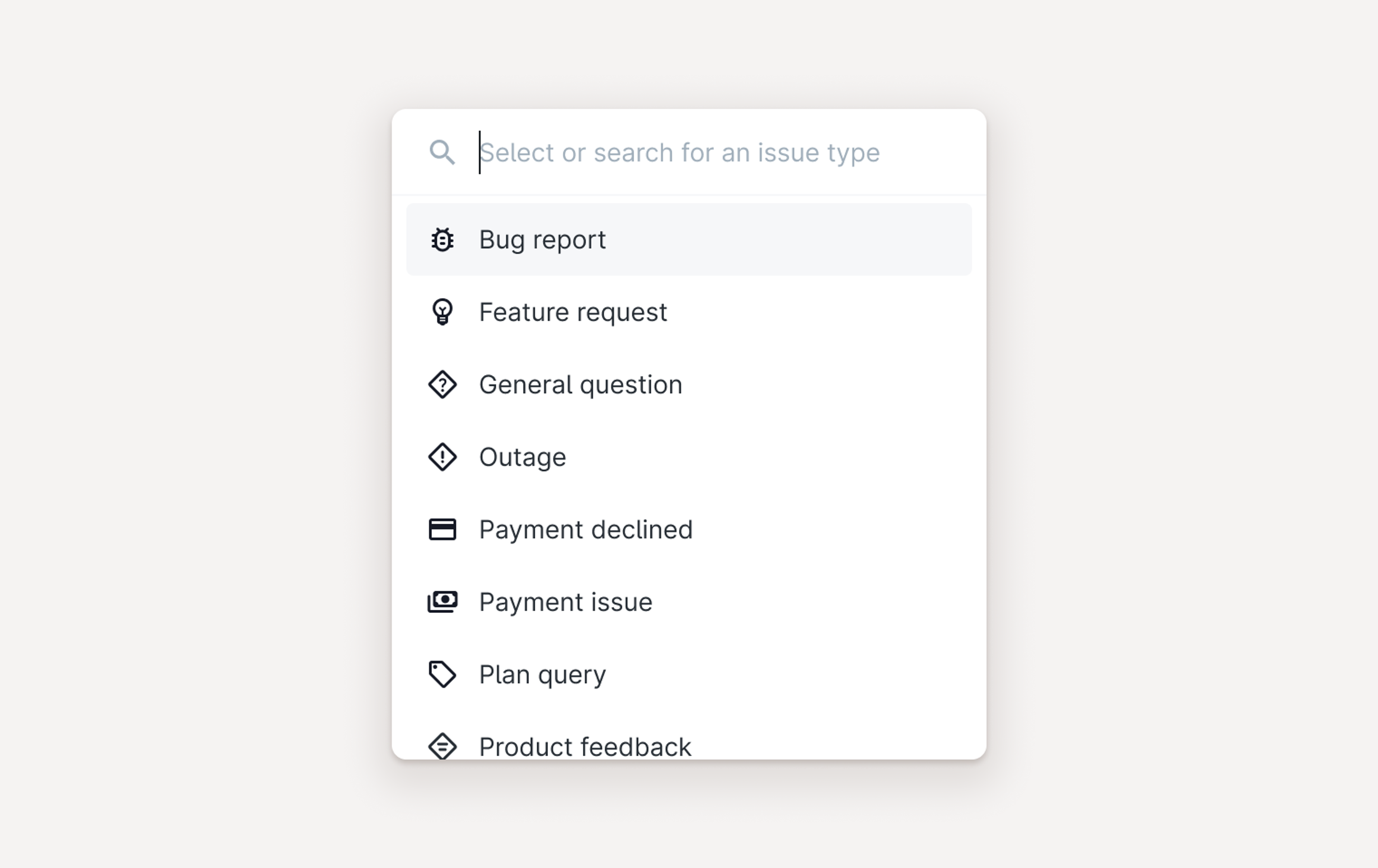 Issue Filtering and Issue Icons · Plain