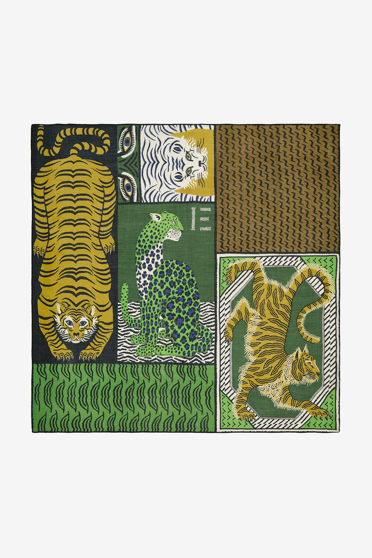 Cashmere Square 130 - Magnus - Orange — Inoui Editions