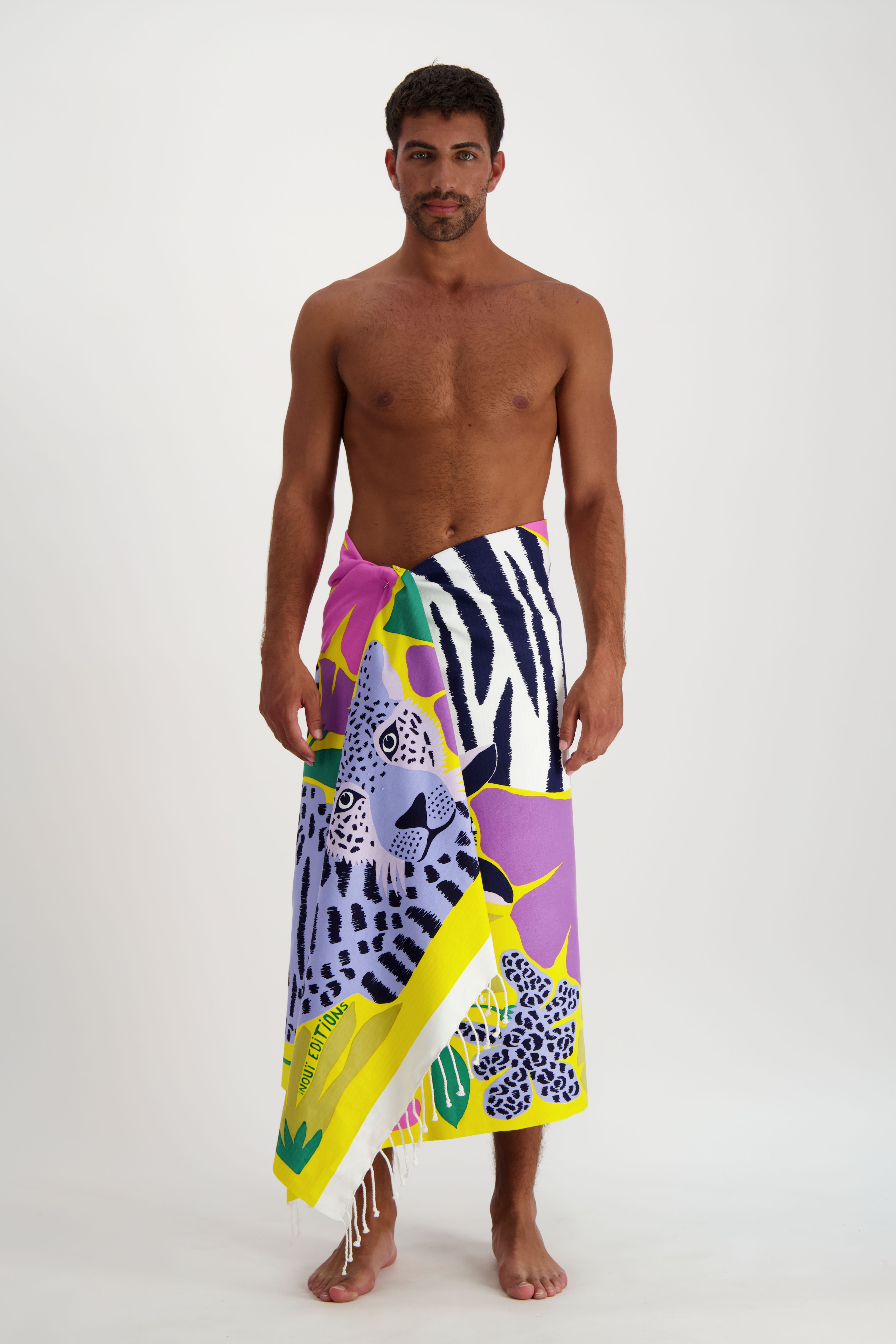 Fouta Towel 100 - King - Blue — Inoui Editions