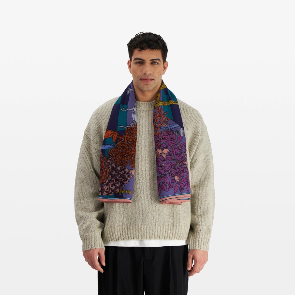 Cashmere Square 130 - Magnus - Dark Green — Inoui Editions