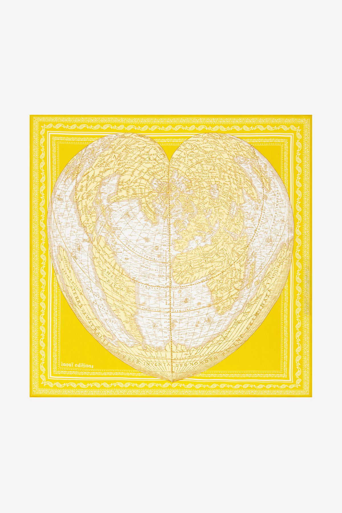 Carré 65 - Mappemonde - Blanc — Inoui Editions