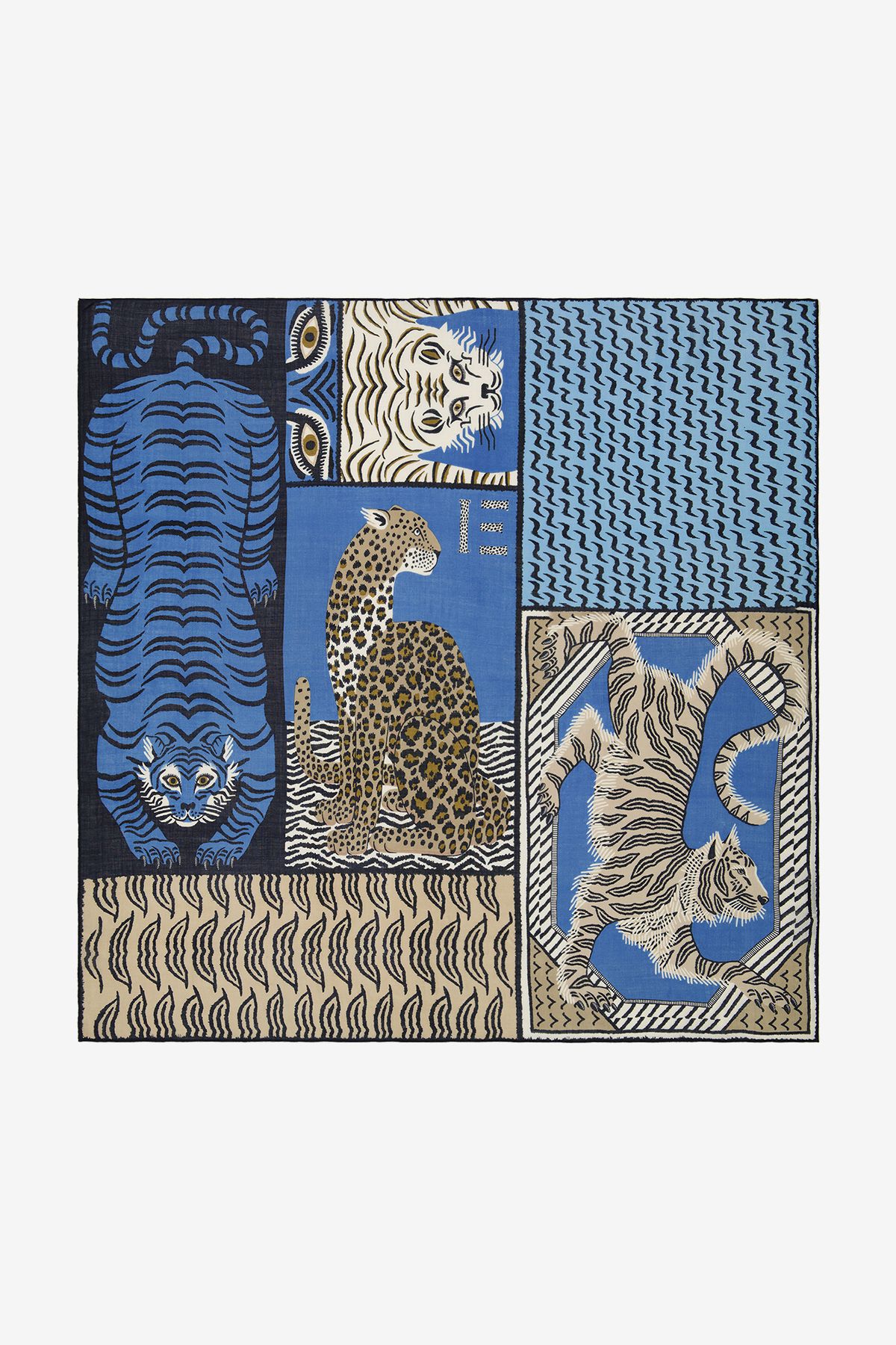 Cashmere Square 130 - Magnus - Orange — Inoui Editions