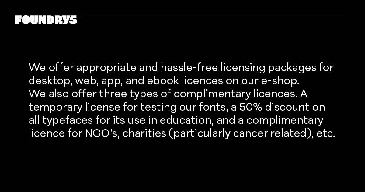Foundry5 - All about our Licensing Plans | Foundry5