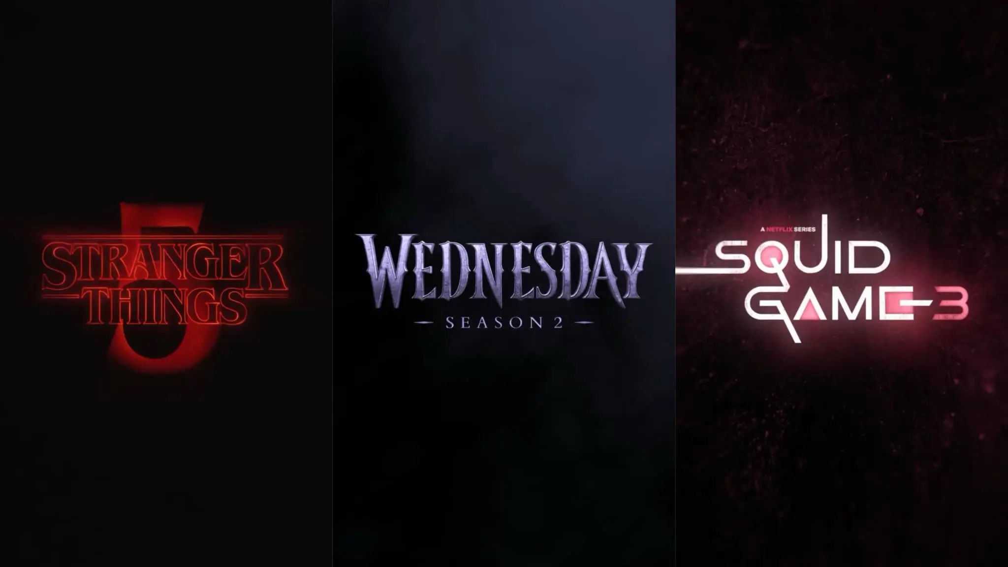 Netflix Series of 2025 Stranger Things, Squid Game, and Wednesday