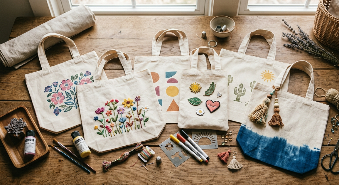 DIY Tote Bag Decorating Ideas: 7 Easy Methods - Inspired Dreamer ...
