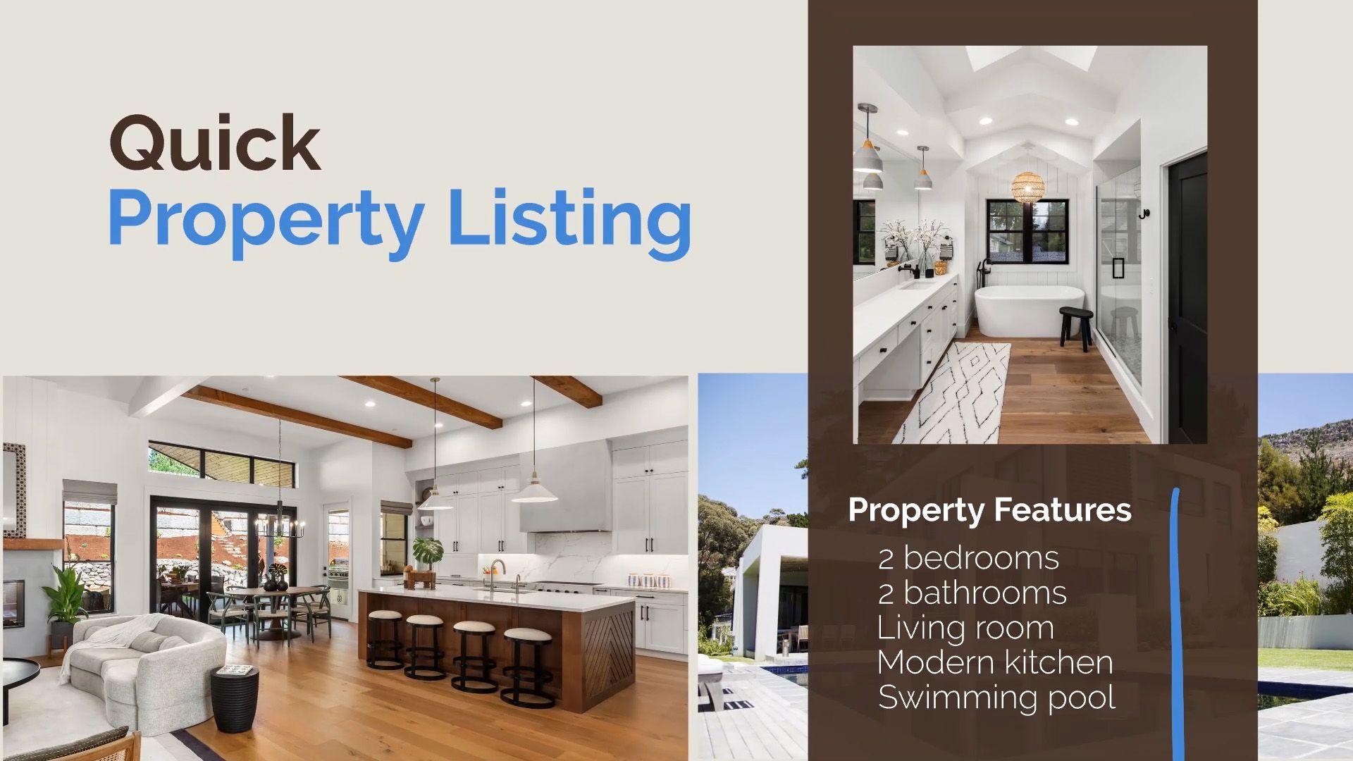 Quick Property Listing - Animoto