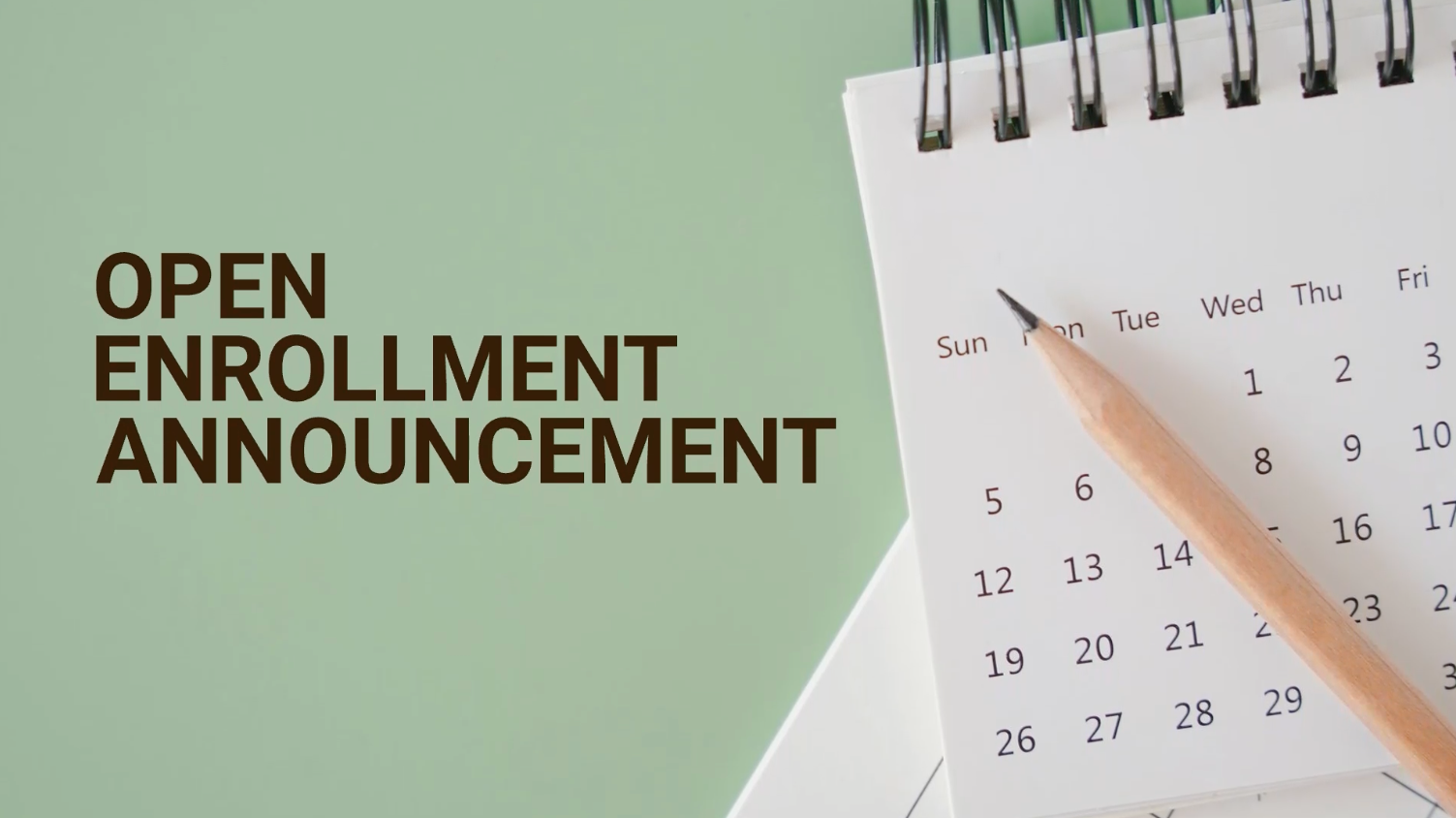 Open Enrollment Announcement - Animoto