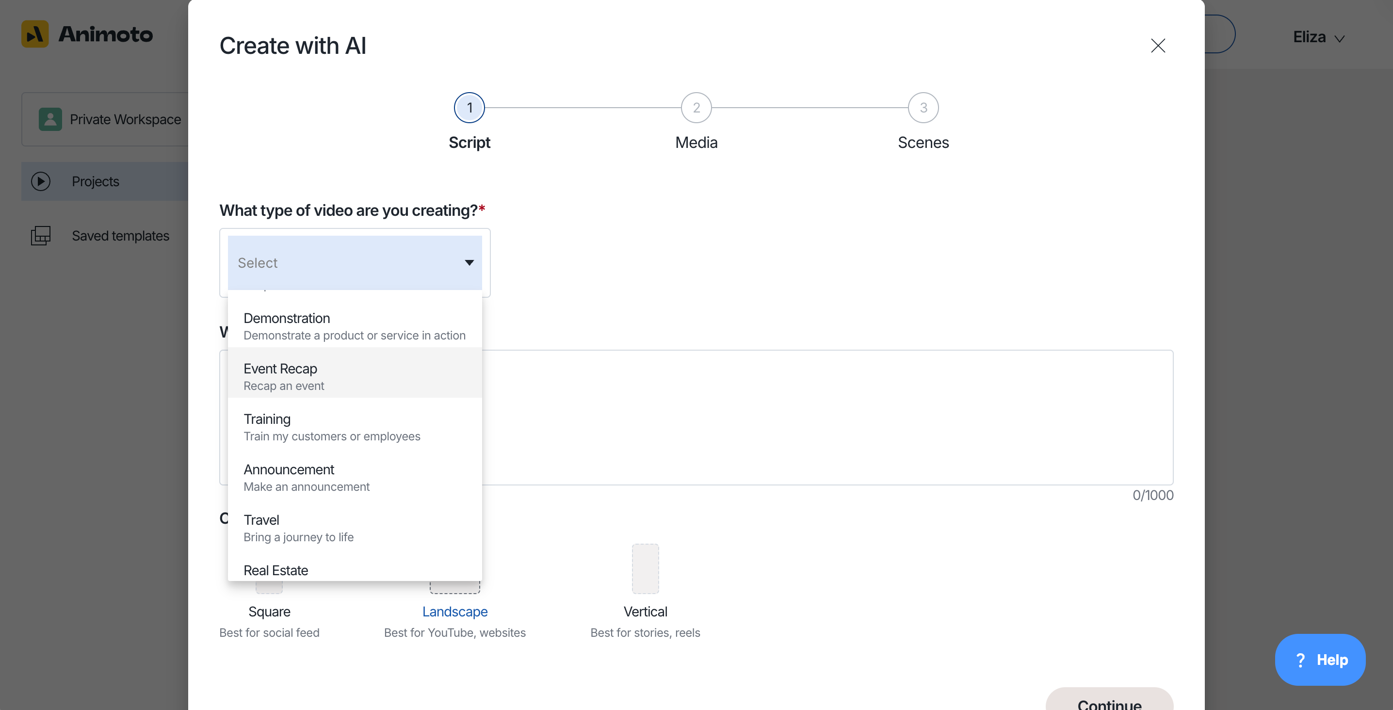 How to generate video scripts using an AI script generator - Animoto